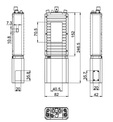 4W 82Mbps 2T2R Long Range 1.4GHz AES IP66 IP Mesh Radio