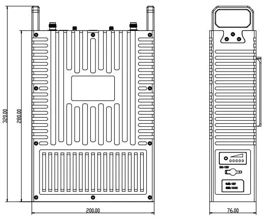 High Data Rate Manpack IP Mesh Radio Base Station
