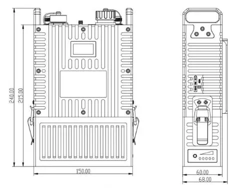 4G-LTE Ptt Manpack IP/HDMI Mesh Radio