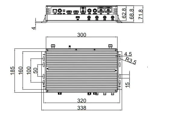 4W 4-Channel Mesh Radio Video Data Transmitter for 1.5km Ugv Robot Application