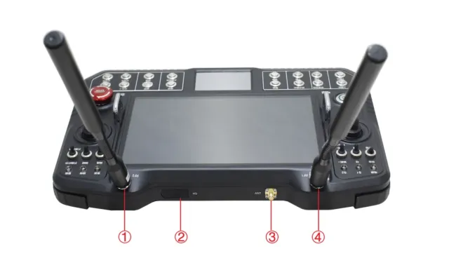 Double Screen Ugv Eod Special Equipment RF Remote Controller for Harse Environment