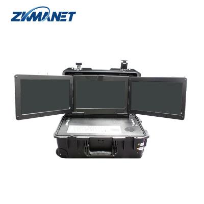 Chine Station de commande de 20 W sans fil à longue portée MESH 5G Vidéo émetteur et récepteur avec triple écran à vendre