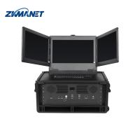 China FHSS Triple Screen 2W 56Mbps Portable Command Station Wireless Mesh Transceiver for sale