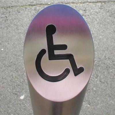 China Reflective Stainless Steel Bollard Hot Dip Galvanized Steel Removable Bollards for sale