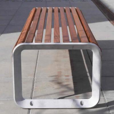 China Leisure Solid Wood Bench School Public Places Modern Wooden Bench for sale