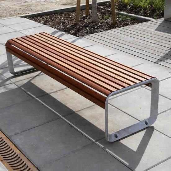 Quality Leisure Solid Wood Bench School Public Places Modern Wooden Bench for sale