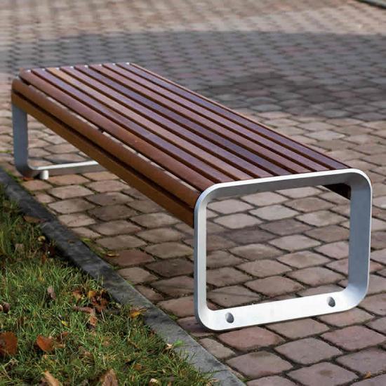Quality Leisure Solid Wood Bench School Public Places Modern Wooden Bench for sale