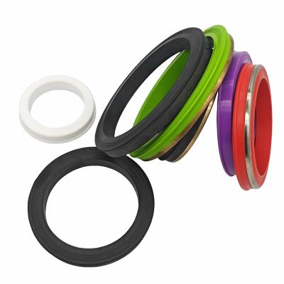 중국 온도 범위 -200C ~ 200C NBR HNBR FKM PTFE로 만든 Weco 밀폐 반지 판매용