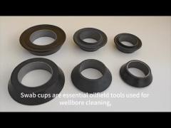 Zware 7 inch rubber olieveld zwabbekers met ijzeren kern voor de olieboorindustrie