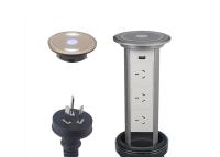 China Automatic Motorized Pop Up Socket 3 x AU Outlets For Kitchen Worktop for sale