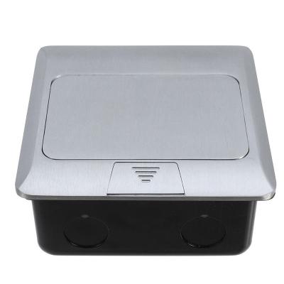China Popular Silver EU Plug Pop Up Double Floor Socket / 2 Gang Power Socket for sale