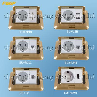 Китай коробка гнезда пола CAT5 110V 250V серебряная золотая Splashproof продается