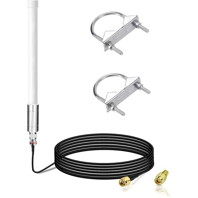 5dbi 8dbi 10dbi Omni Directional Antenna Fiberglass 2400MHz Antenna with Support Communication Antenna