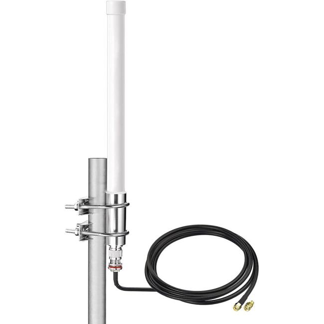 5dbi 8dbi 10dbi Omni Directional Antenna Fiberglass 2400MHz Antenna with Support Communication Antenna