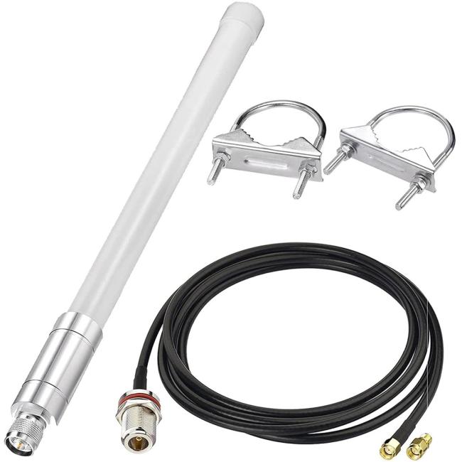 5dbi 8dbi 10dbi Omni Directional Antenna Fiberglass 2400MHz Antenna with Support Communication Antenna