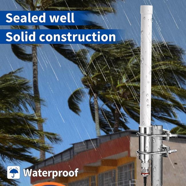 5dbi 8dbi 10dbi Omni Directional Antenna Fiberglass 2400MHz Antenna with Support Communication Antenna