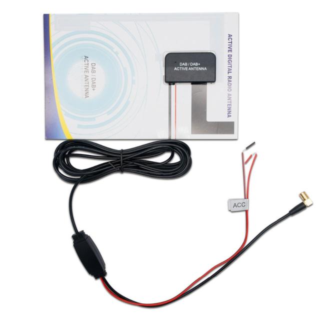 Universal 3M 12V SMB Connector Vehicle Active Antenna DAB Digital Car Radio Aerial with RF Amplifier Strong Stable Signal