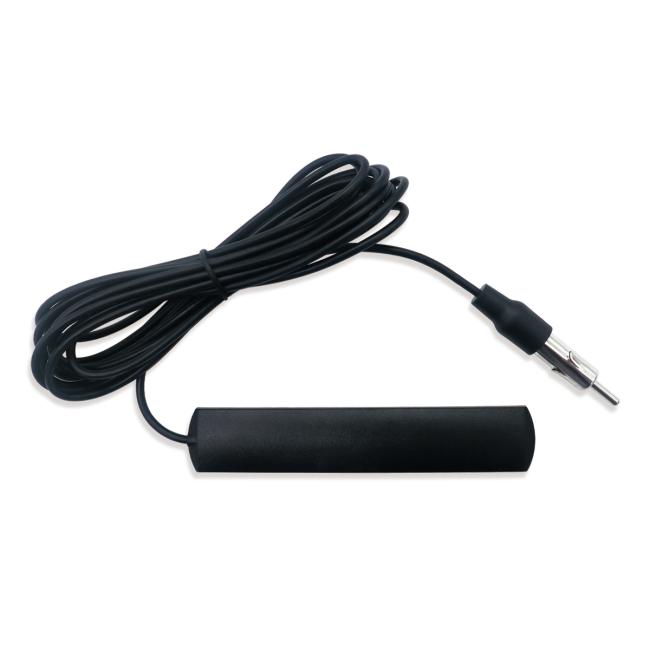 Universal 300CM Black Car Antenna Active AM FM Radio & Truck Stereo Antenna with Signal Booster for Better Reception