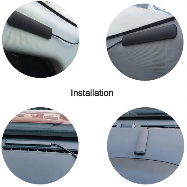 Universal 300CM Black Car Antenna Active AM FM Radio & Truck Stereo Antenna with Signal Booster for Better Reception