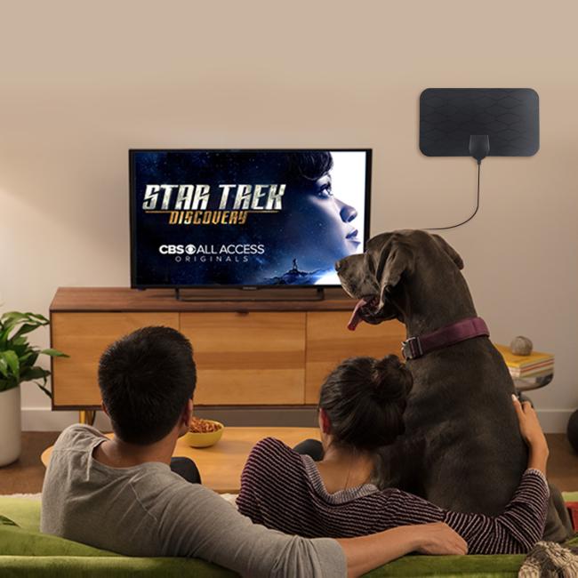 Amplified HD Digital TV Antenna with 150 Miles Range Signal Booster Support 4K 1080p HDTV