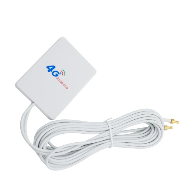 4G LTE antenna dual interface CRC9 small flat panel high gain router Internet card external antenna