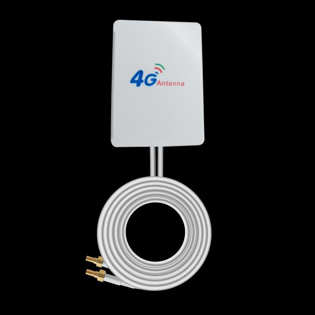4G LTE antenna dual interface CRC9 small flat panel high gain router Internet card external antenna