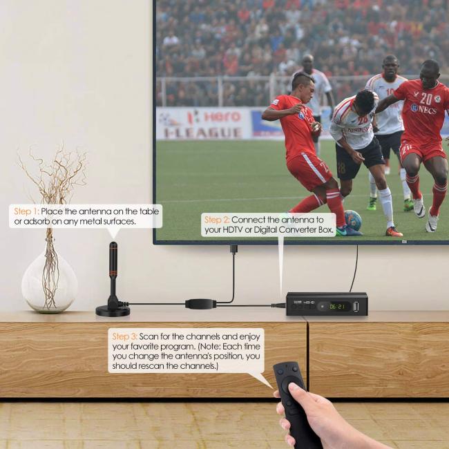 Digital dvb-t tv antenna freeview aerial hdtv strong signal digital hdtv antenna uhf vhf indoor digital hdtv antenna