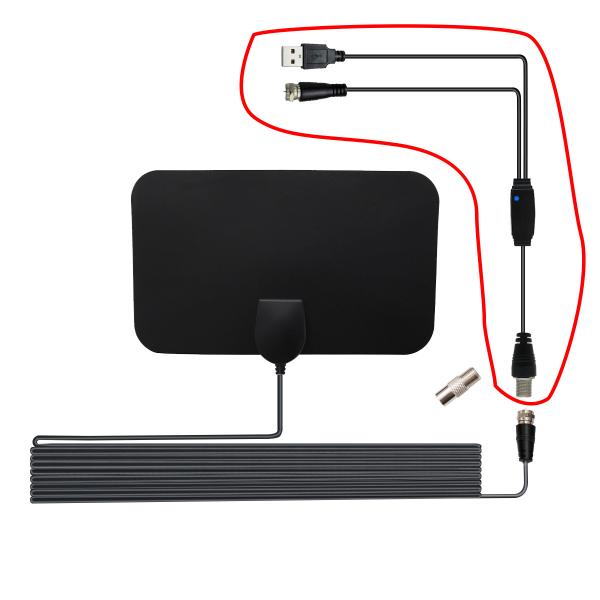 Quality Enhanced Signal Strength with Integrated Power Supply TV Antenna Amplifier and 1 for sale