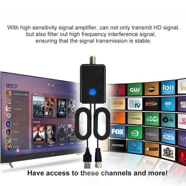 Quality 20mA Current Consumption Digital HDTV Signal Amplifier Booster for Cable TV Fox for sale