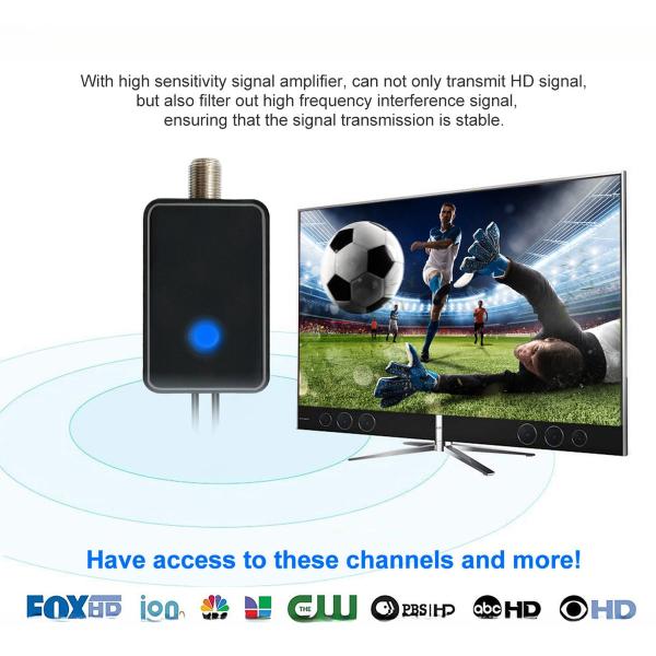 Quality 20mA Current Consumption Digital HDTV Signal Amplifier Booster for Cable TV Fox for sale
