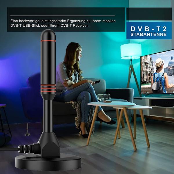 Quality Magnetic Digital Indoor HDTV TV Antenna for DVB-T DVB-T2 VHF UHF TV HDTV Digital for sale