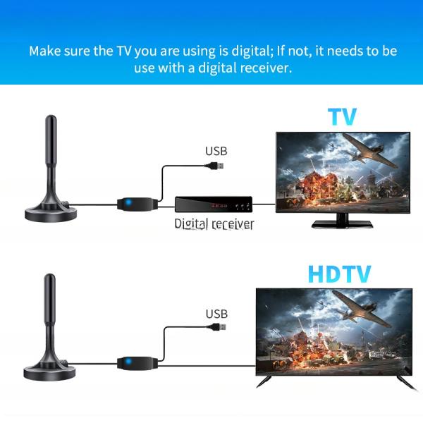 Quality UV Protected ABS Iron Input Impendence 75 Ω Antenna TV Receiving Signal 2024 for sale
