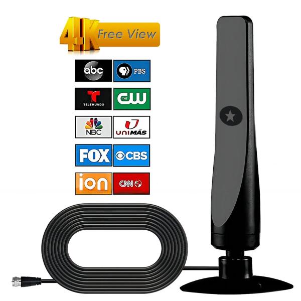 Quality 12dbi TV Antenna for Smart TV Indoor 2024 Newest Clear 4K Digital Antenna HD TV Up to 80 Miles Long Range Local Channels for sale