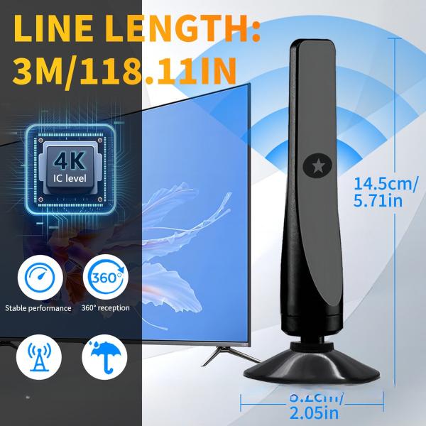 Quality 4K high-definition intelligent TV digital antenna signal amplifier, indoor and for sale