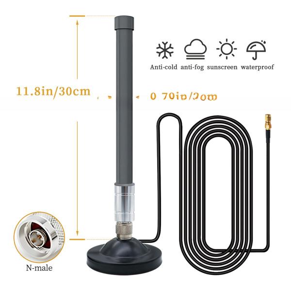 Quality 0-6000 MHZ Frequency High Gain 8dBi 2.4G 5.8G WIFI Outdoor Fiberglass Omni for sale