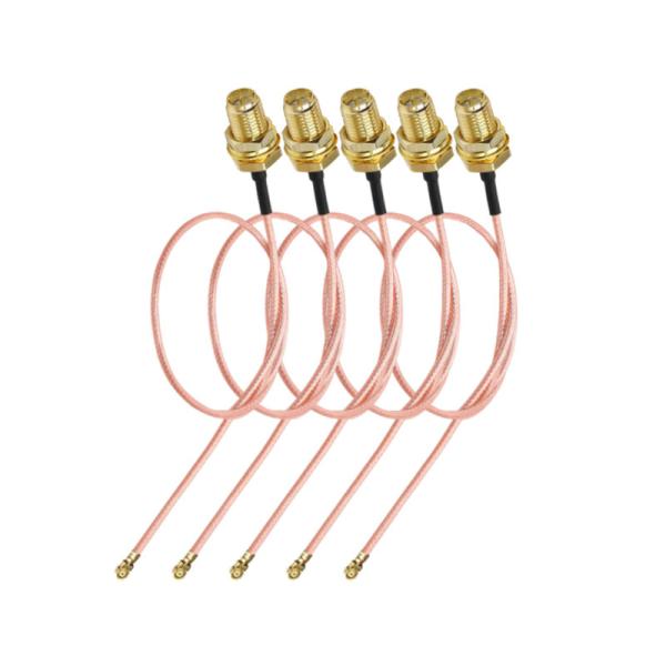 Quality 0.03KG Silver Plated Wire IPEX to SMA Male Head Coaxial Cable RG178 UFL IPX RP SMA Female 4pcs for Speed Data Transfer for sale