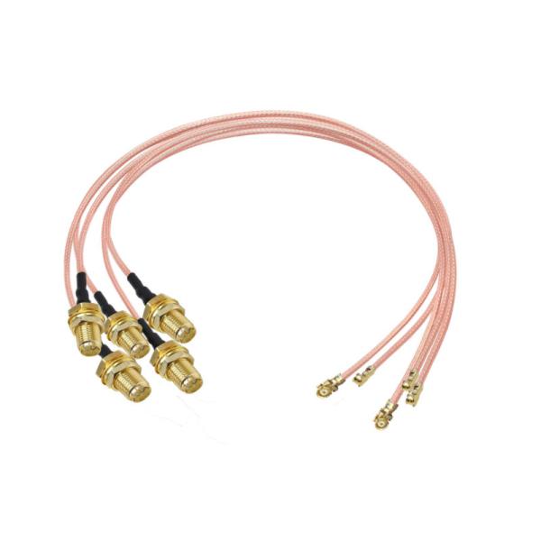 Quality 0.03KG Silver Plated Wire IPEX to SMA Male Head Coaxial Cable RG178 UFL IPX RP for sale
