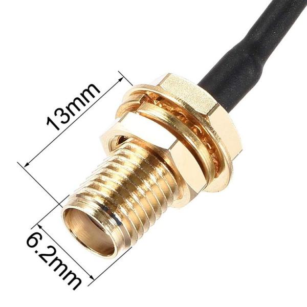 Quality SMA Female to 2 SMA Male RF Coax Crimp Adapter RG316 Extension FPV Antenna Cable for sale