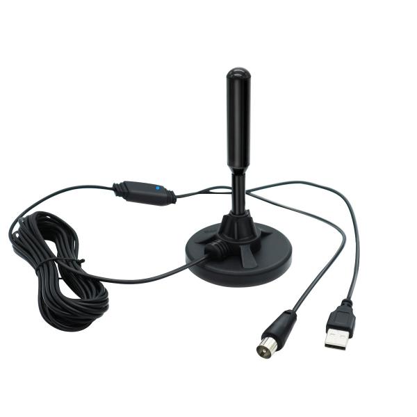 Quality UHF 470-860Mhz Signal Booster Magnetic Rubber Barrel HDTV Digital Indoor TV Antenna for sale