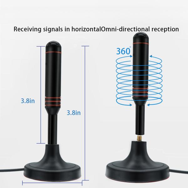 Quality High Gain indoor Long Rnge Amplifier VHF170~240mhz,UHF470~862mhz TV Antenna for sale