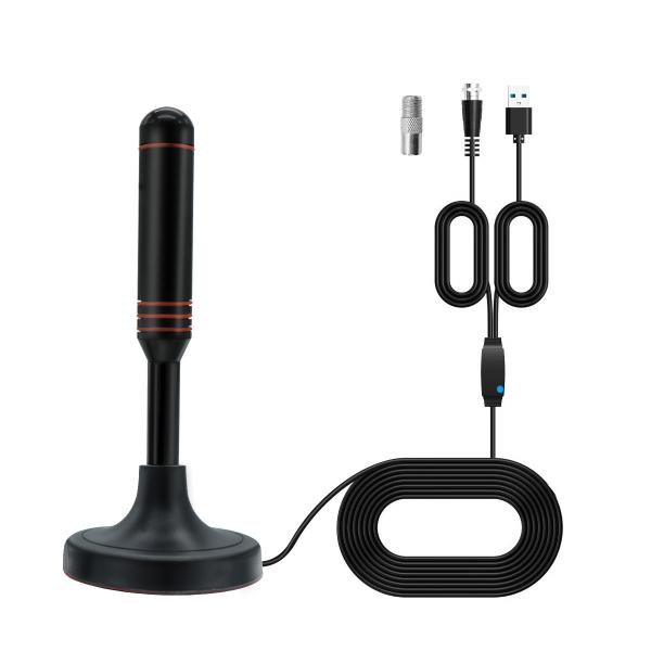 Quality High Gain indoor Long Rnge Amplifier VHF170~240mhz,UHF470~862mhz TV Antenna for sale