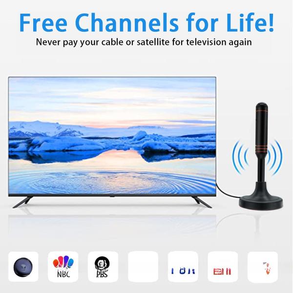 Quality High Gain indoor Long Rnge Amplifier VHF170~240mhz,UHF470~862mhz TV Antenna for sale