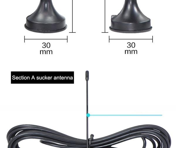Quality Black High Gain Barrel Antenna for Digital HDTV Omni Signal Amplifier Waterproof for sale