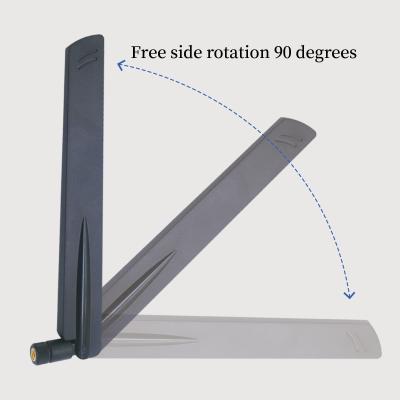 China 433 MHz 2.4G 5.8G 2.0 VSWR Omnidirectional Whip Rubber Wifi Antenna for External Communication Frequency Range 0-6000mhz for sale