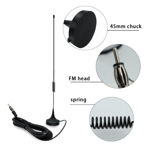 Quality Car Accessory Magnetic Base Roof Radio FM AM Signal Booster Antenna for sale