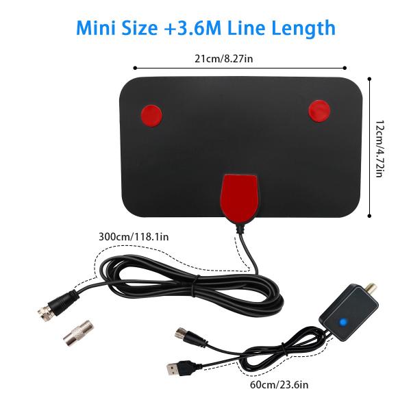 Quality Amplified HD Digital TV Antenna with 150 Miles Range Signal Booster Support 4K for sale