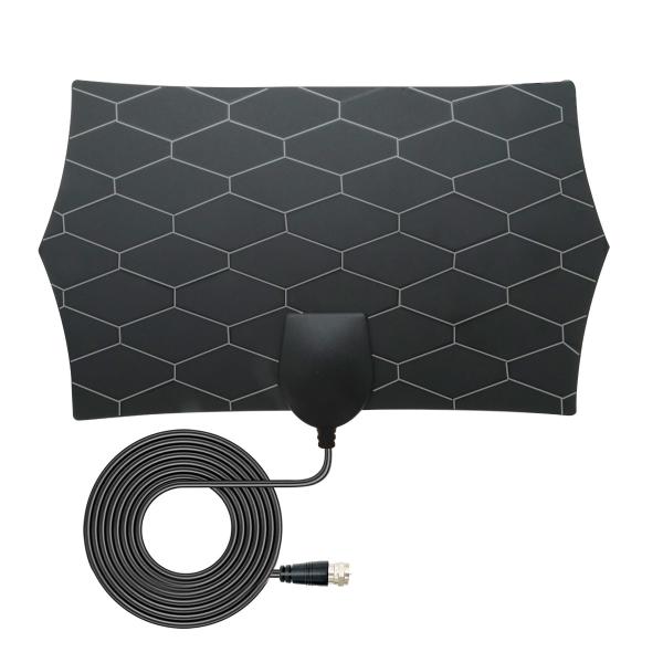 Quality Hexagonal television antenna DVB-T DVB-T2 antena amplifier hdtv aerial indoor long range tv antenne VHF UHF digital tv antenna for sale