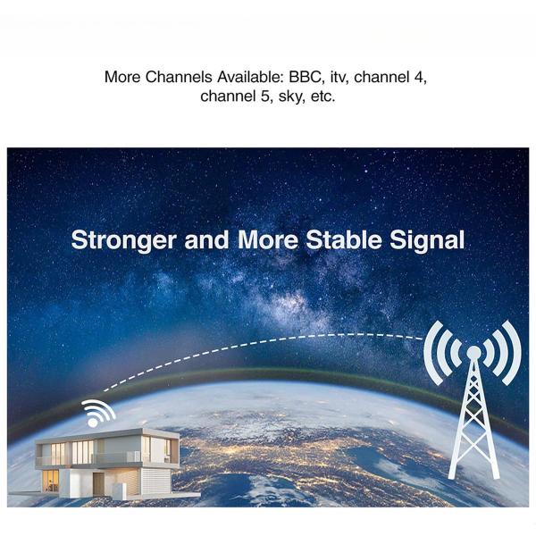Quality Hexagonal television antenna DVB-T DVB-T2 antena amplifier hdtv aerial indoor for sale