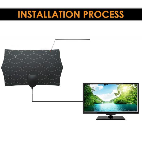 Quality Hexagonal television antenna DVB-T DVB-T2 antena amplifier hdtv aerial indoor for sale