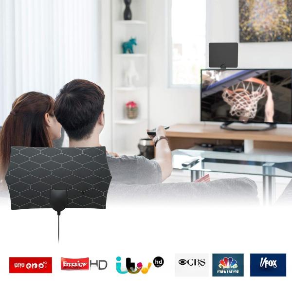Quality Hexagonal television antenna DVB-T DVB-T2 antena amplifier hdtv aerial indoor for sale
